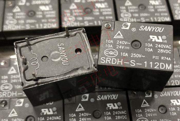 Brand new original Sanyou 4-pin 10A relay SRDH-S-112DM 4123-1A-12V
