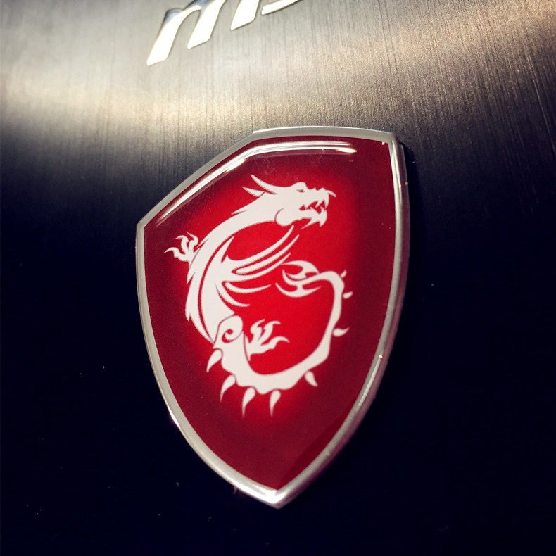 MSI Msi LOGO dragon shield brand new original crystal glass scratch ...