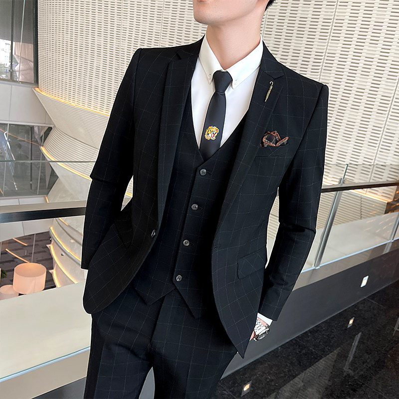 [USD 471.82] Romon's high-end suit men's business leisure large-yard ...