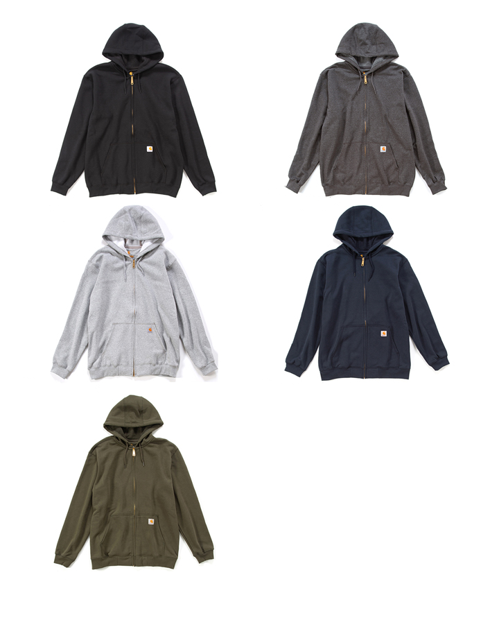 Carhartt K122 卡哈特 重磅加絨拉鏈帽衫 工裝連帽外套Cityboy 潮|衛衣|ETMall東森購物網