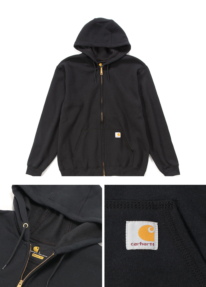 Carhartt K122 卡哈特 重磅加絨拉鏈帽衫 工裝連帽外套Cityboy 潮|衛衣|ETMall東森購物網