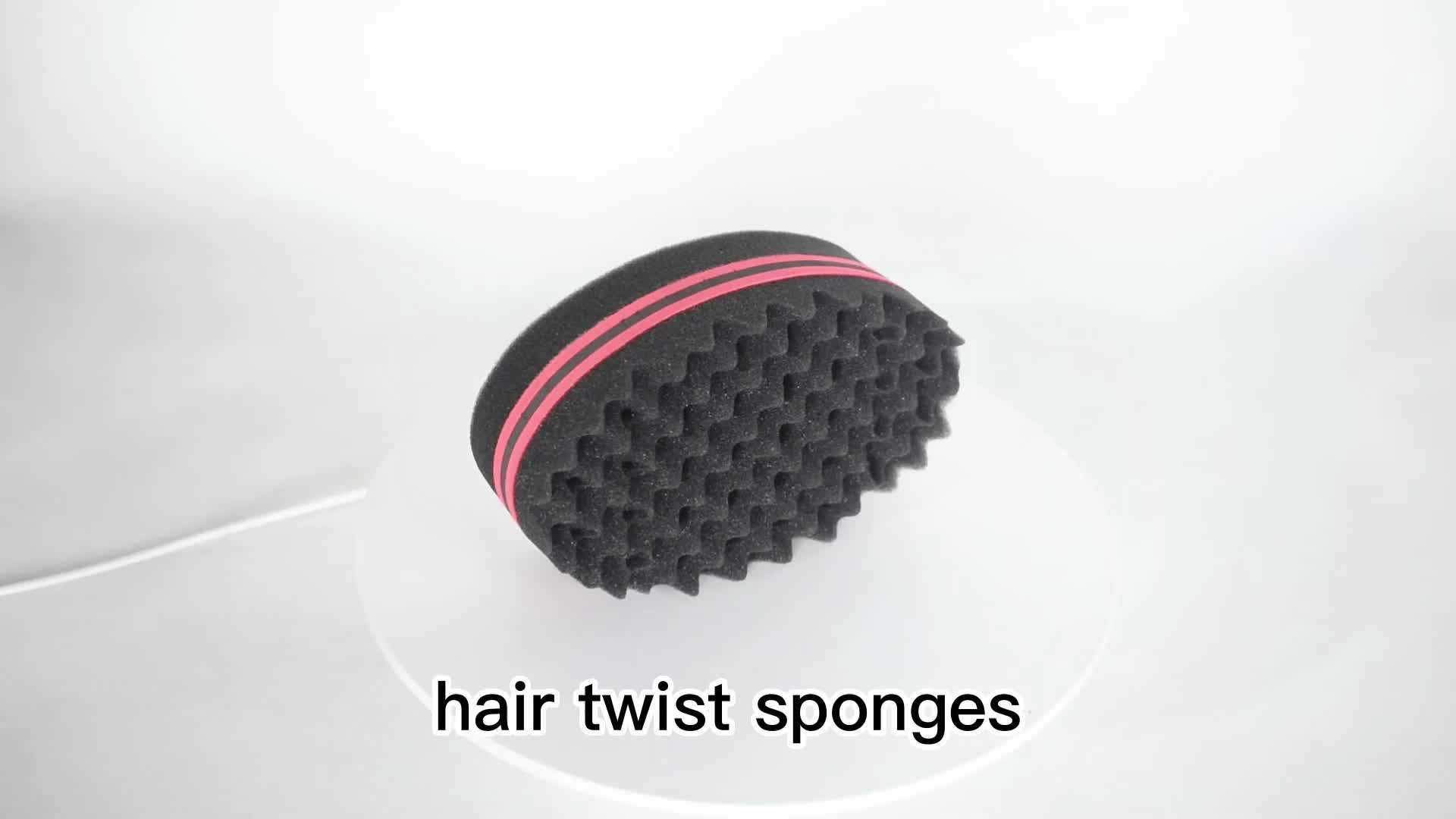 Magic Double Sides Twists Hair Sponge Curling Multi Hole Curly For ...