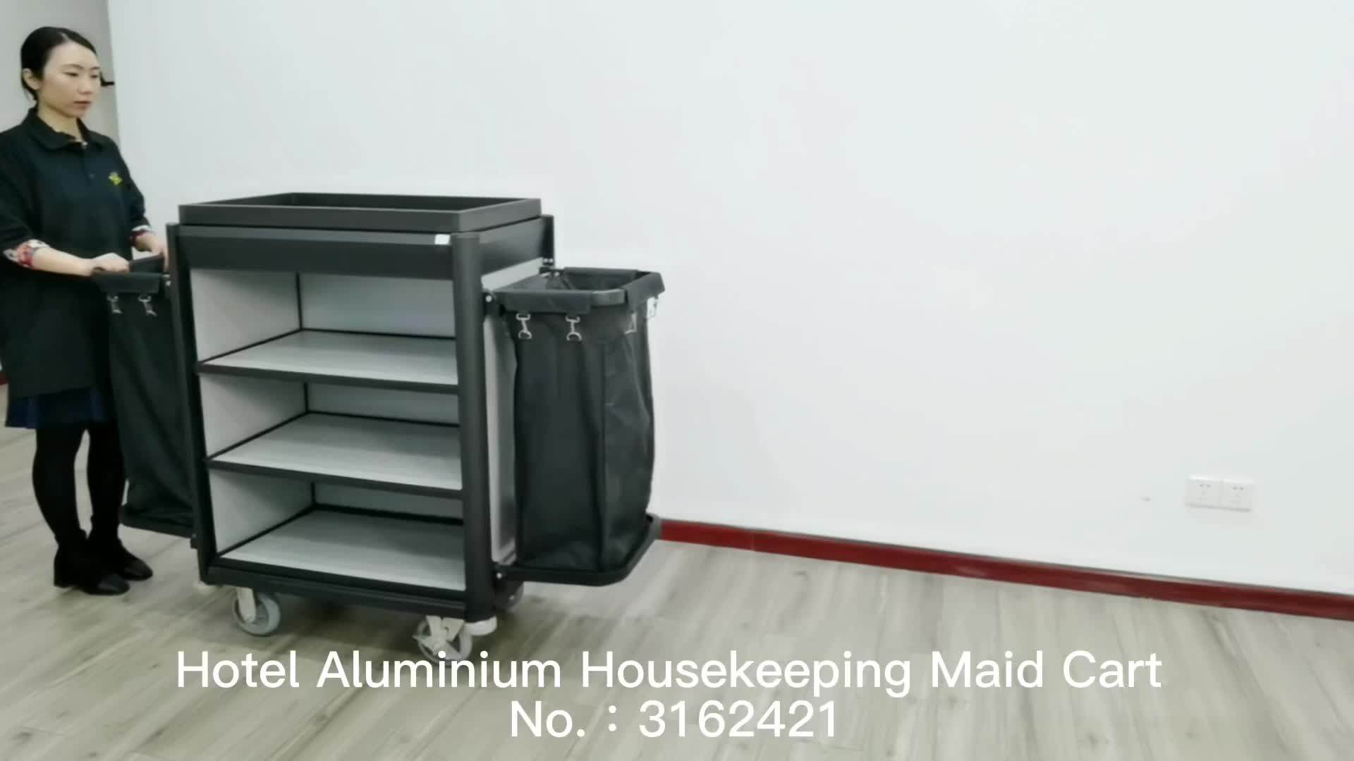Aluminum Hotel Housekeeping Cart Large Capacity High Quality Trolley ...