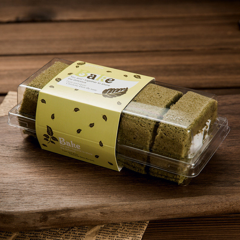 Ruili baking packaging Transparent portable cake roll box Long bar box ...