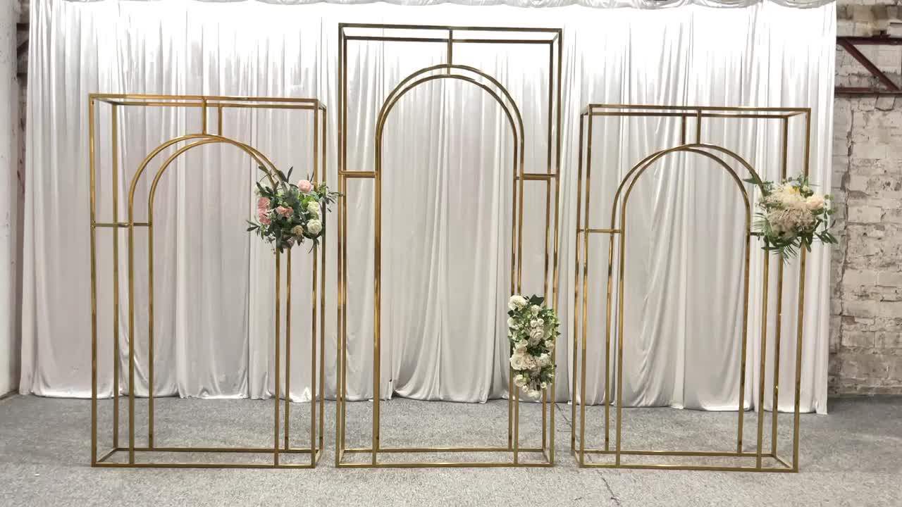 Modern Design Metal Stainless Steel Backdrops For Wedding Events - Buy ...