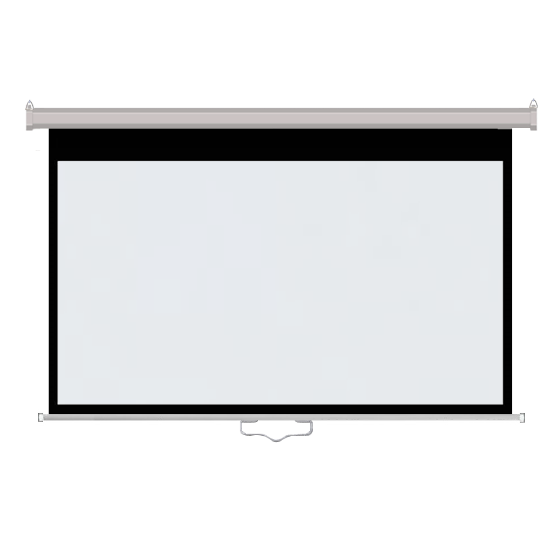 Self-locking screen Projector screen Home hand-pull screen projection ...