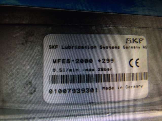 SKF centralized lubrication system SKF MFE5-2000 299