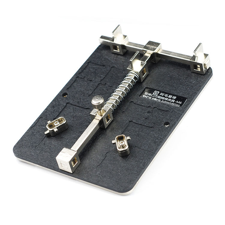 double clamp universal PCB Circuit Board Holder Fixture with IC groove ...