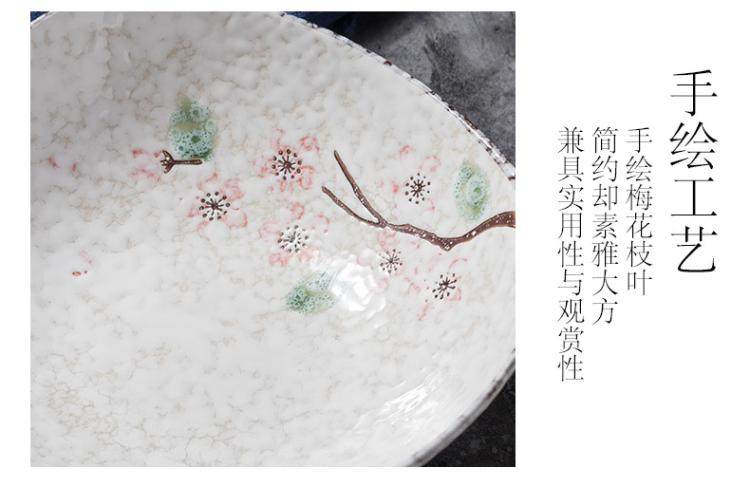 Yatai Sakura Snow Japanese Underglaze Ceramic Bowl Cutlery Set Millet ...