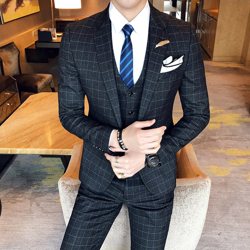 [USD 112.36] Spring suit new Korean version of the man-counter suit ...