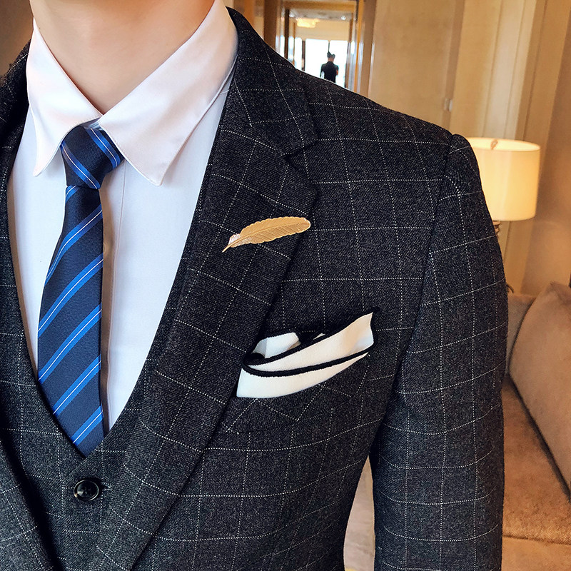 [USD 112.36] Spring suit new Korean version of the man-counter suit ...