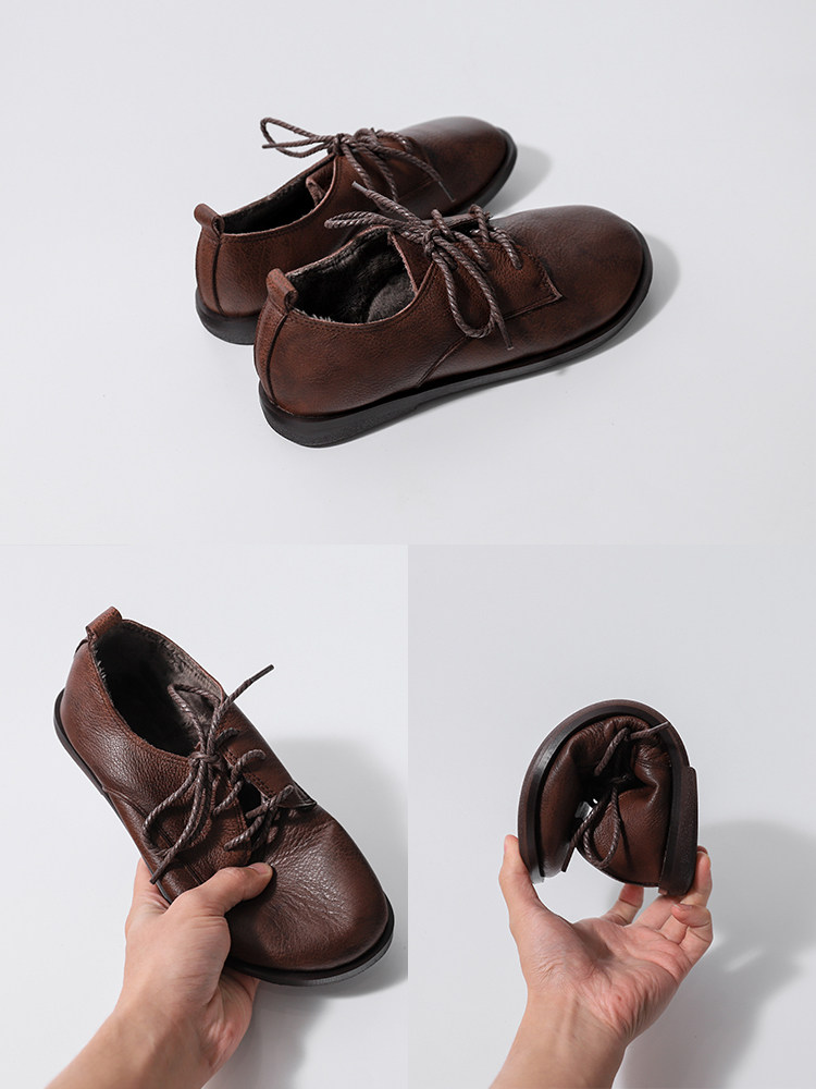 TOMBOR Original Vintage Simple Casual Soft-soled 2020 Winter Fleece ...