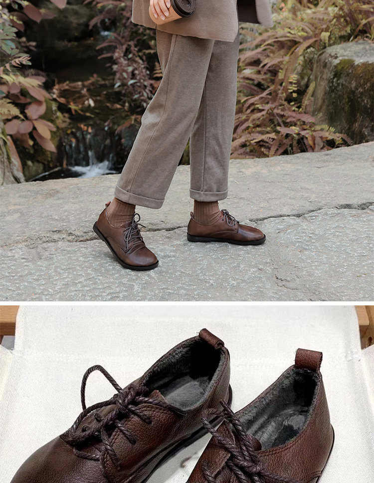 TOMBOR Original Vintage Simple Casual Soft-soled 2020 Winter Fleece ...