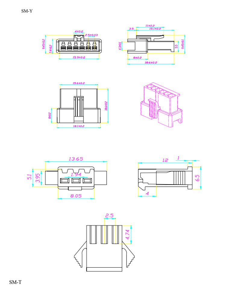 SM2.54接插件2/3/4/5/6P 连接器公母对插接头胶壳接线端子2.5mm-阿里巴巴