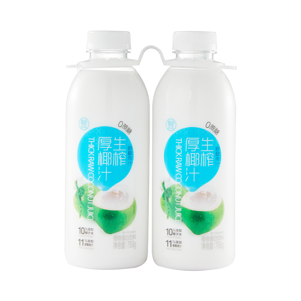 盒马 鲜椰肉生榨厚椰汁 750g*2-Taobao