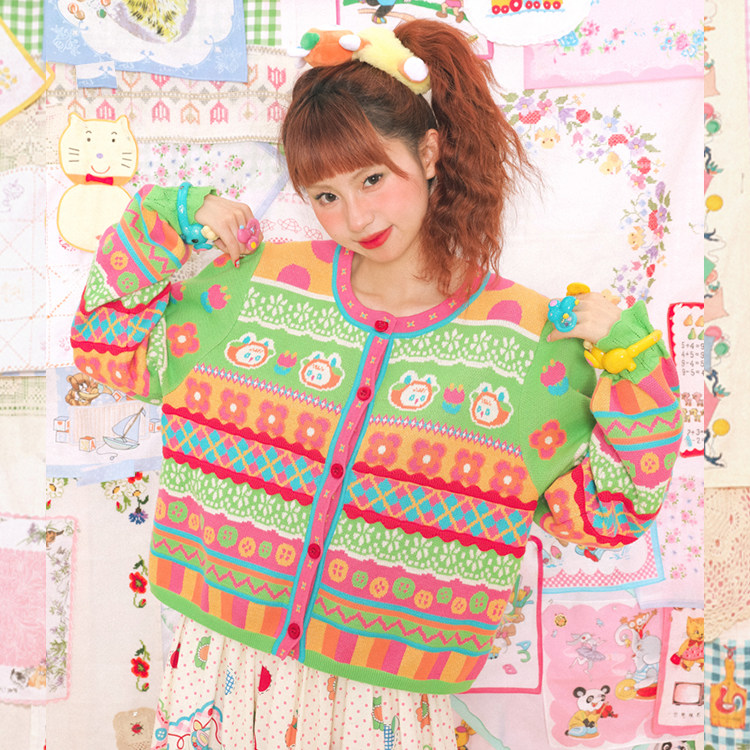 Lutra Jump「小院物语」针织开衫，春天的温柔拥抱你值得拥有吗？🌸-毛衣-淘宝好物网