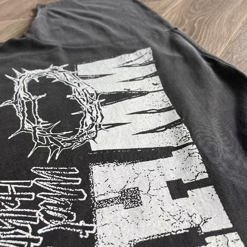 Hellstar Studios Jesus Path To Paradise Distressed T-Shirt