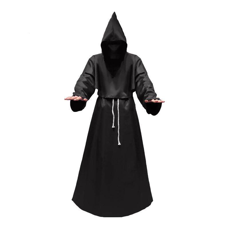 Halloween monk costume, wizard and death robe萬聖節死神長袍-Taobao