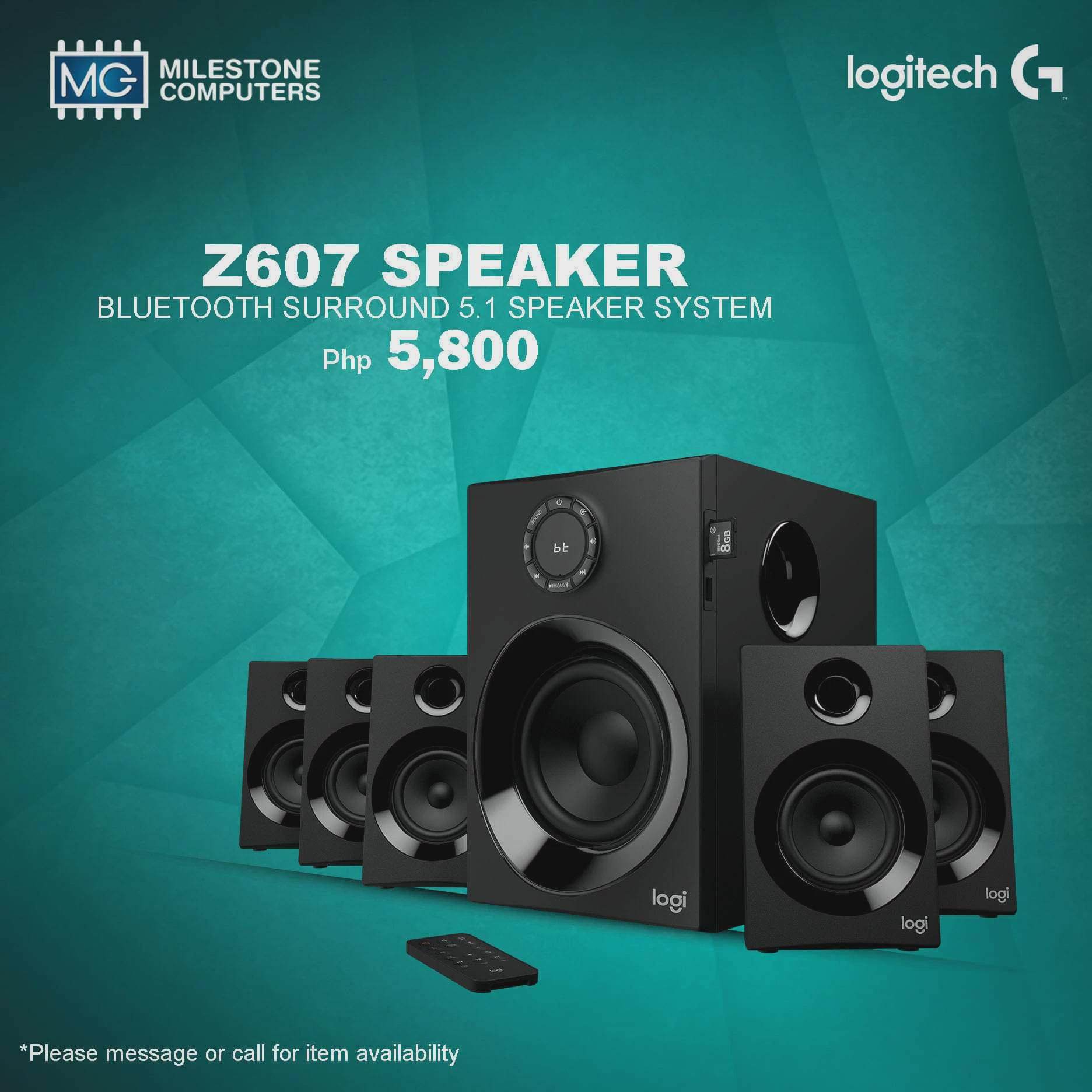 🎶震撼你的耳朵！罗技 Z607/606 重低音5.1家庭影院环回电脑音响，让你一秒入戏！🎧-电脑多媒体音箱-淘宝好物网