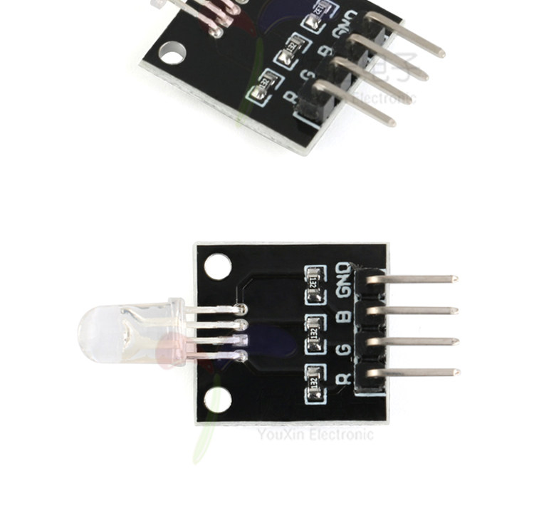 【优信电子】RGB模块 LED模块 全彩LED模块 三色LED 限流 3.3/5V-阿里巴巴