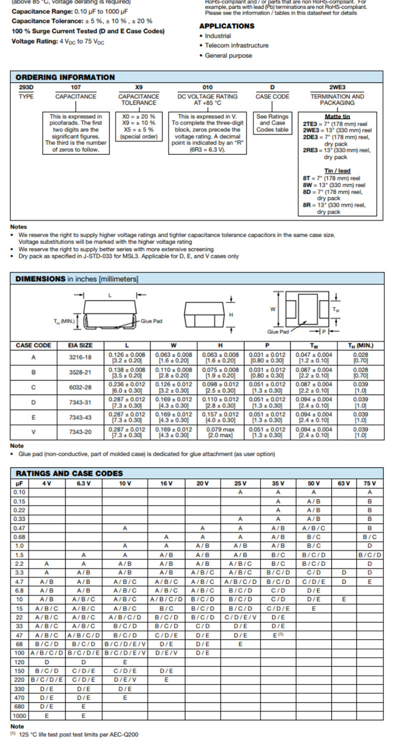 CASE-A_3216贴片钽电容 1uF(105)±10% 16V 293D105X9016A2TE3-阿里巴巴
