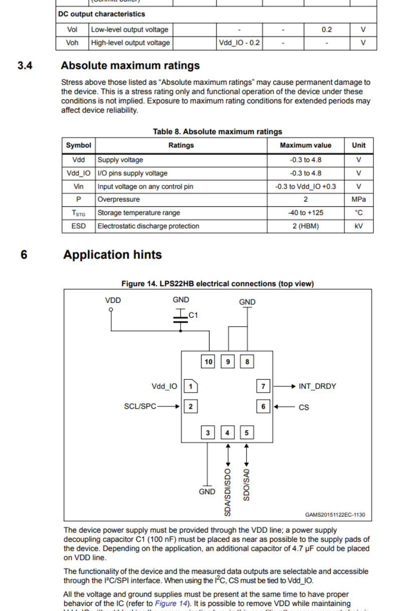 原装LPS22HBTR HLGA-10L MEMS纳米压力传感器 数字输出气压计-阿里巴巴