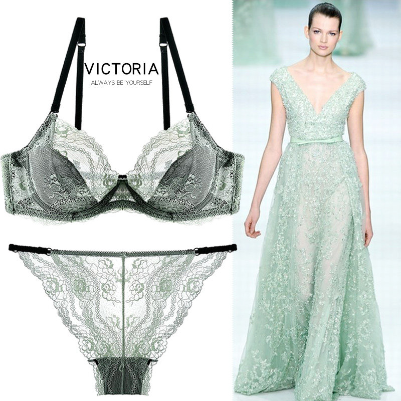Victoria's secret bc lace bra suit: ultra-thin and push-up, making you ...