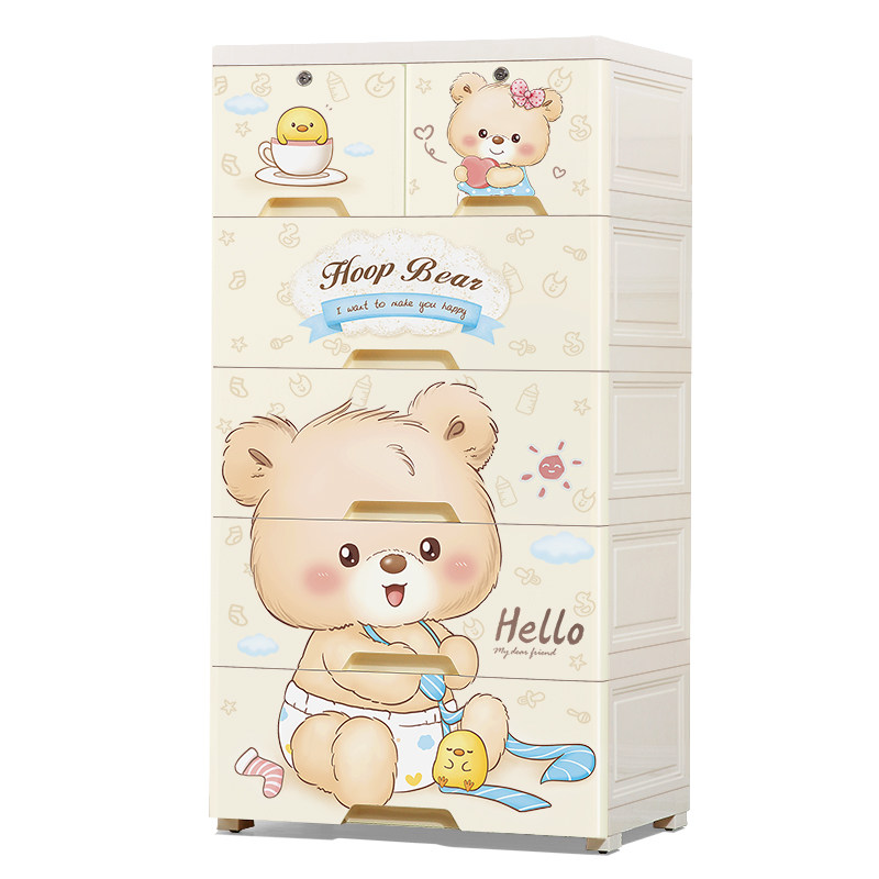 Extra large thick drawer storage cabinet children's wardrobe locker ...