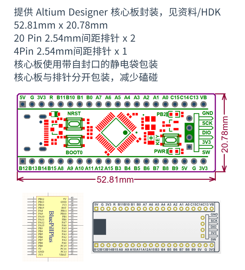STM32F103 STM32F103C8T6 核心板 开发板 小系统板 TYPE-C接口-阿里巴巴