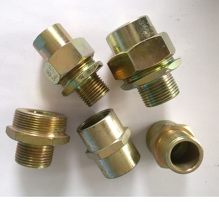 BHJ-G1/2防爆活接头两双内外丝防爆软管接头中六角碳素钢公母Q235-阿里巴巴