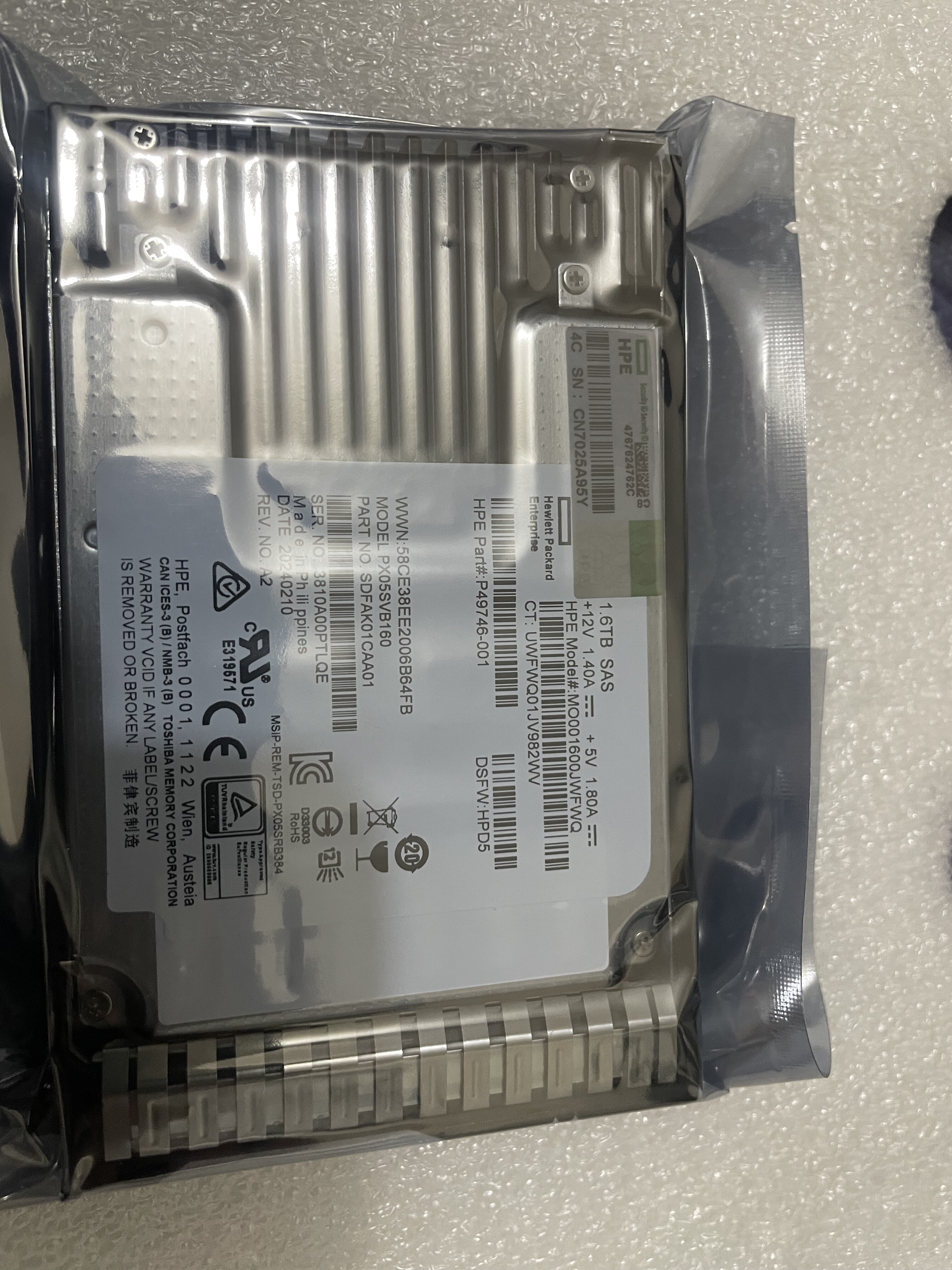 HPE P49048-B21 1.6TB SAS 12Gb M-U P49746-001：企业级存储新标杆，高效稳定的数据守护者！-机械硬盘 ...