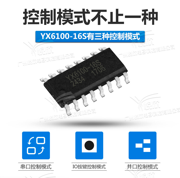 Serial voice chip 16-pin IC music chip mp3 decoding USB voice-changing ...