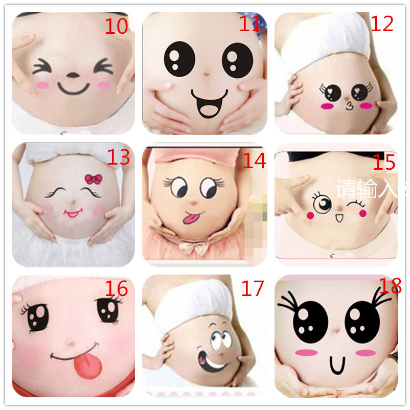 [USD 6.85] Real photos pregnant women belly stickers pregnant belly ...