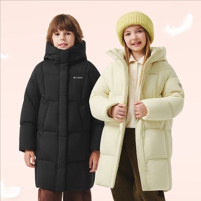 坦博尔官方2025冬新款儿童羽绒服男女童时尚运动加厚保暖连帽外套