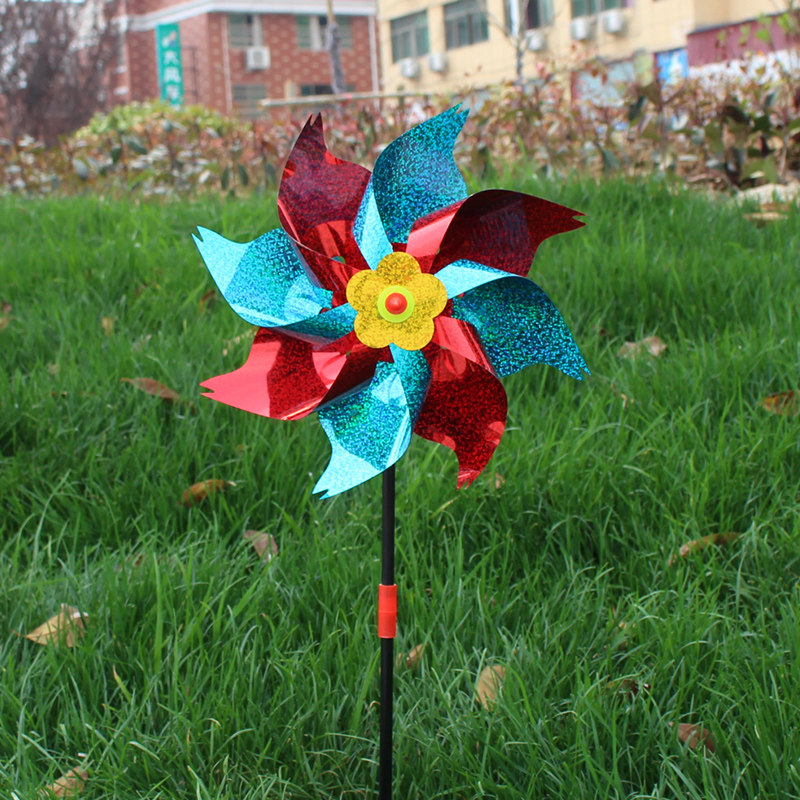 Colorful windmill cartoon plastic Ferris wheel windmill Kindergarten ...