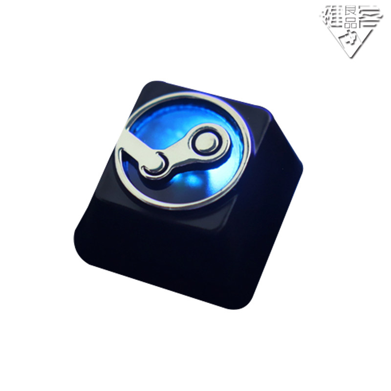 [USD 26.91] Mechanical keyboard embossed keycap translucent metal game ...