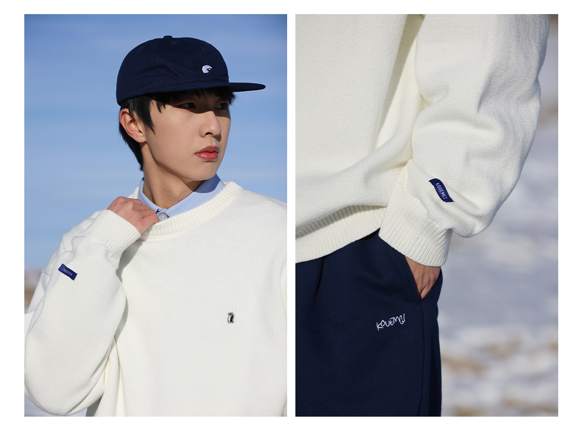 KOUEMGI空味【潮WOO专属】日系复古针织衫毛衣冬季男宽松休闲上衣-淘宝网