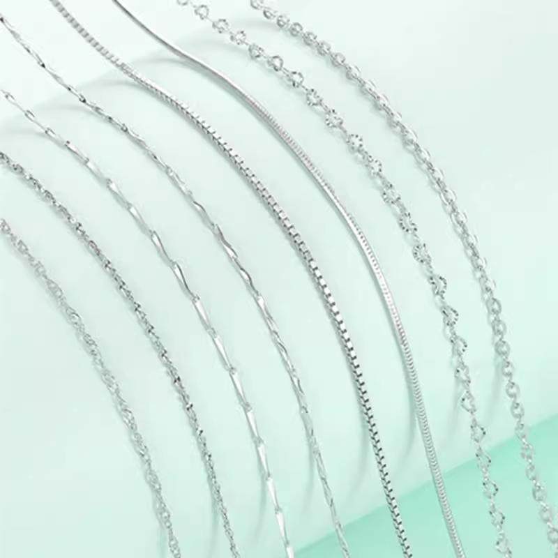 PT950铂金项链 vs 18K白金项链：解锁女性锁骨链的新风尚-颈饰-淘宝百科网