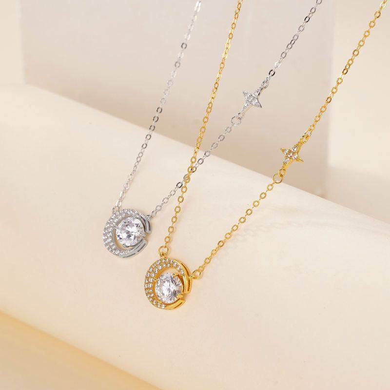 25年必买S925银星月项链｜小众高级感锁骨链避坑指南-手镯-淘宝好物网