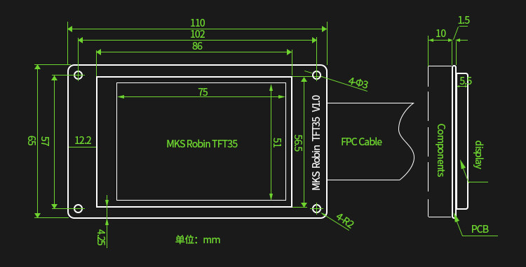 3D打印机32位主板 MKS Robin Nano V1.2控制板 TFT35显示屏触摸屏-阿里巴巴
