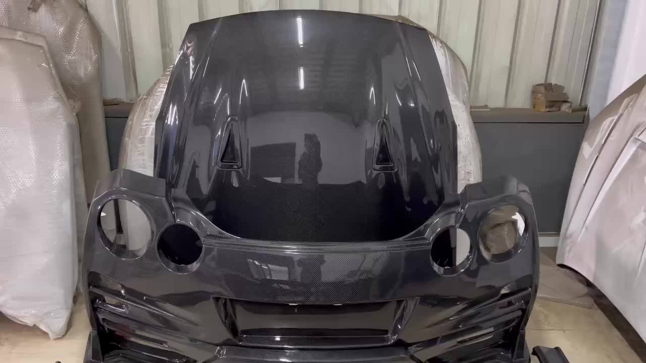 Full Carbon Top Secret Style Bodykit For Nissan Gtr R35 Front Bumper ...