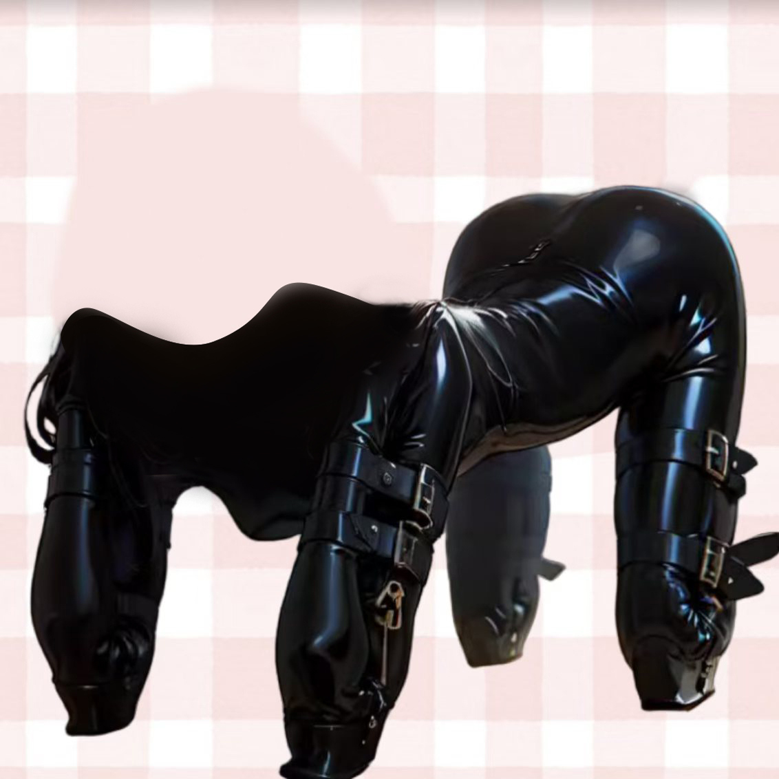 自缚神器sm狗狗调情趣用品捆绑拘束调教套装嗨嗨哒兽装紧缚K9驷马