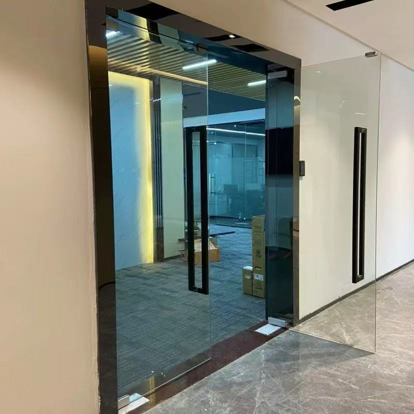 上海办公室隔断新宠：无框玻璃门&极窄有框门，打造透明办公新风尚！🌟-进户门-淘宝百科网