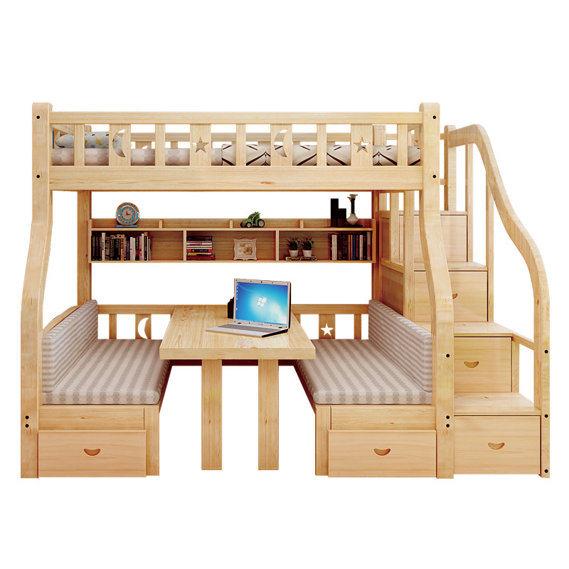 Купить Двухъярусная детская кровать Твердой древесины детская кровать ...