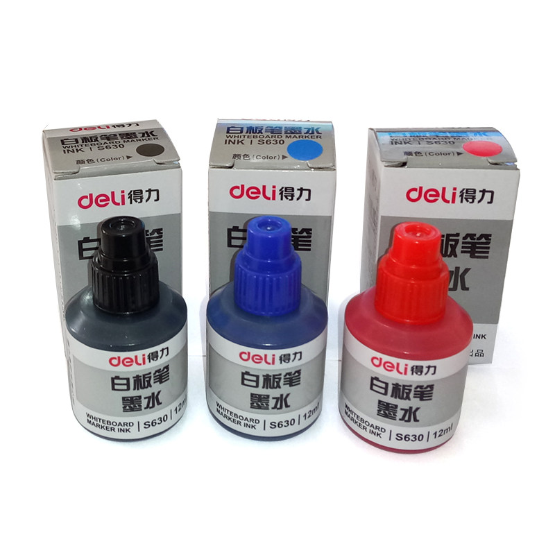 [USD 4.78] Deli S630 Whiteboard Pen Ink for Whiteboard Pen Refill Black ...