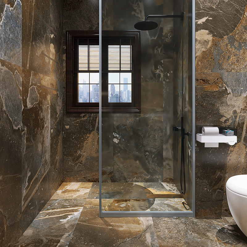 Anonymous volcanic rock pattern tiles matte wall and floor tiles villa ...