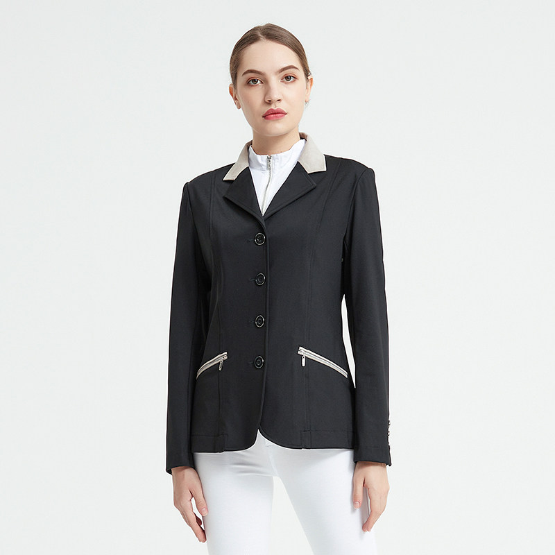 [USD 174.82] Female equestrian suit coat riding competition suit female ...