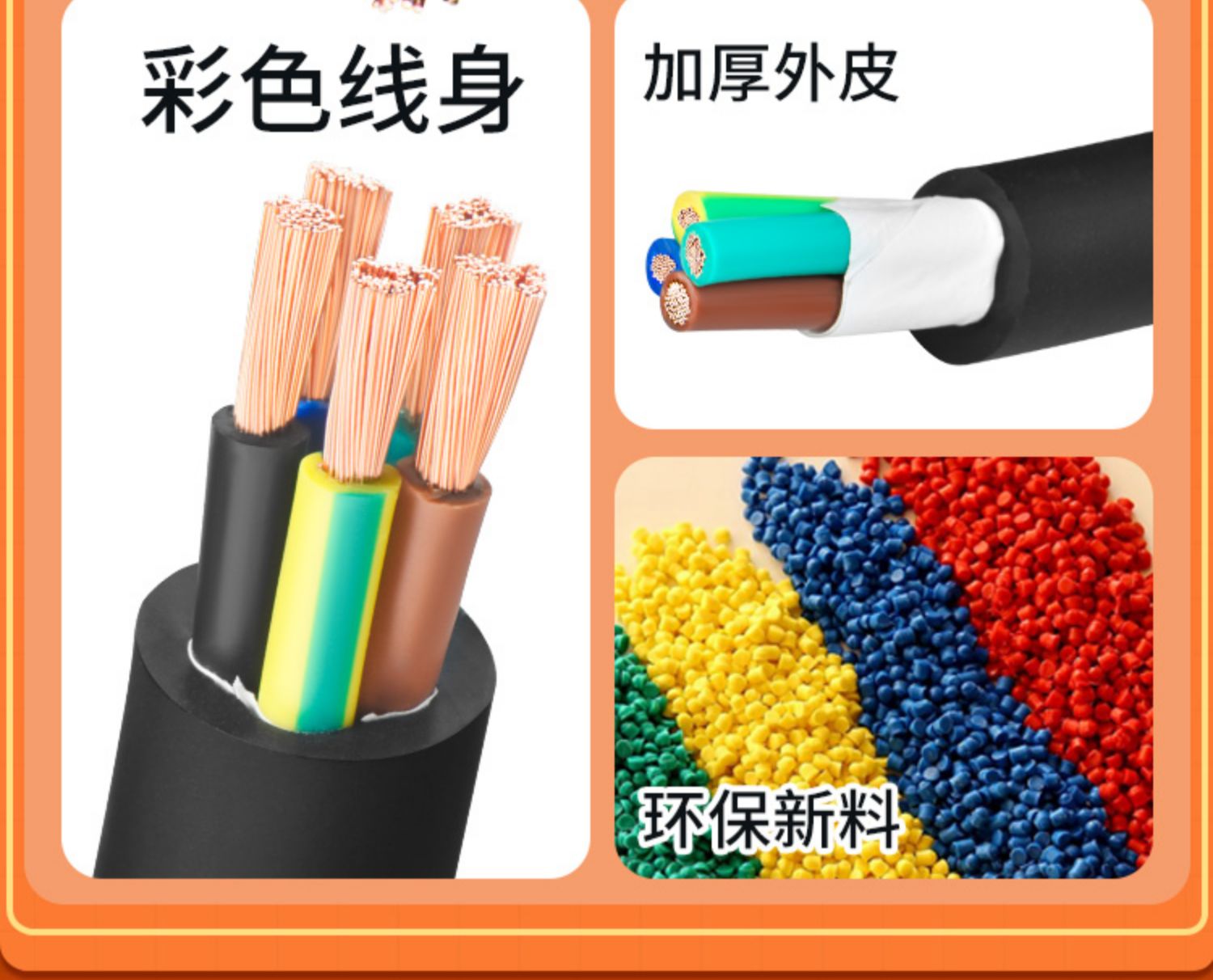 JHS潜水泵专用水下防水电缆2 3 4 5芯1 1.5 2.5 4 6平方橡套电线-阿里巴巴