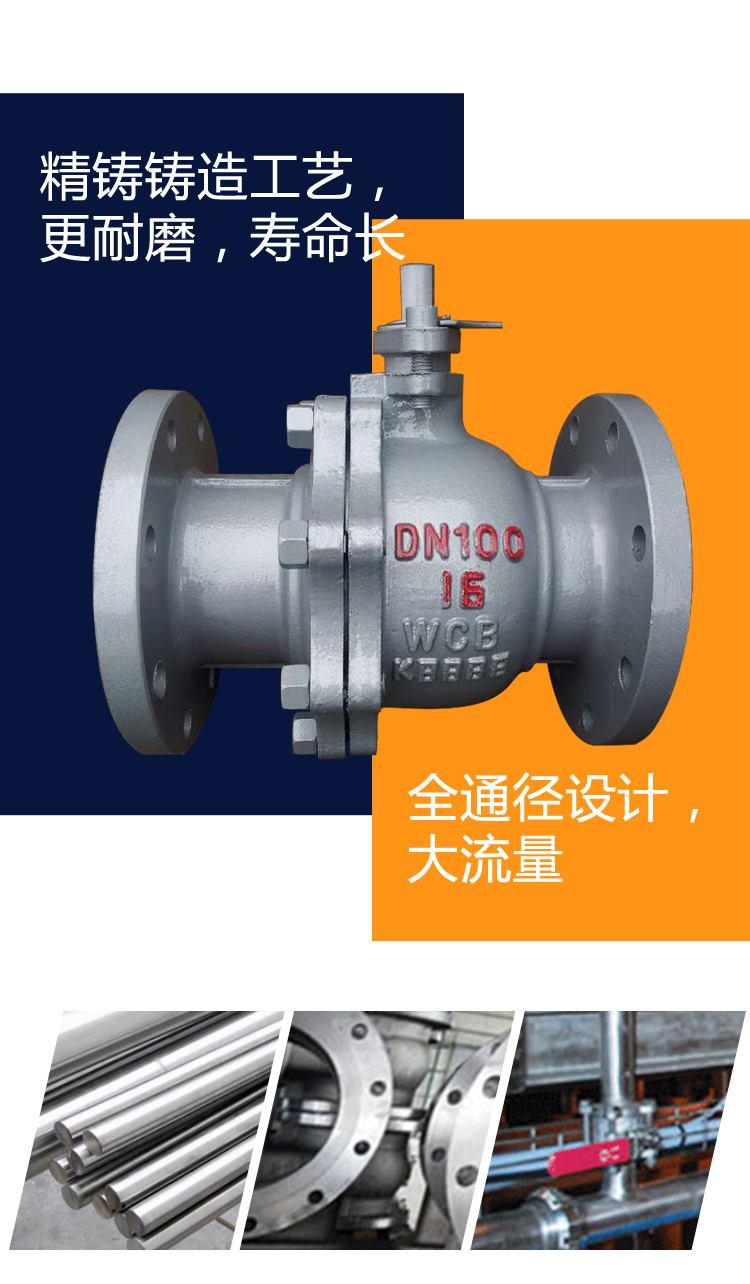 Q41F-16C铸钢法兰球阀 碳钢球阀 Q41F-10C/25C碳钢阀门-阿里巴巴