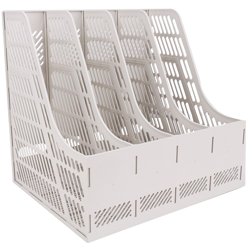 Deli a4 folder storage box vertical multi-function file folder student ...